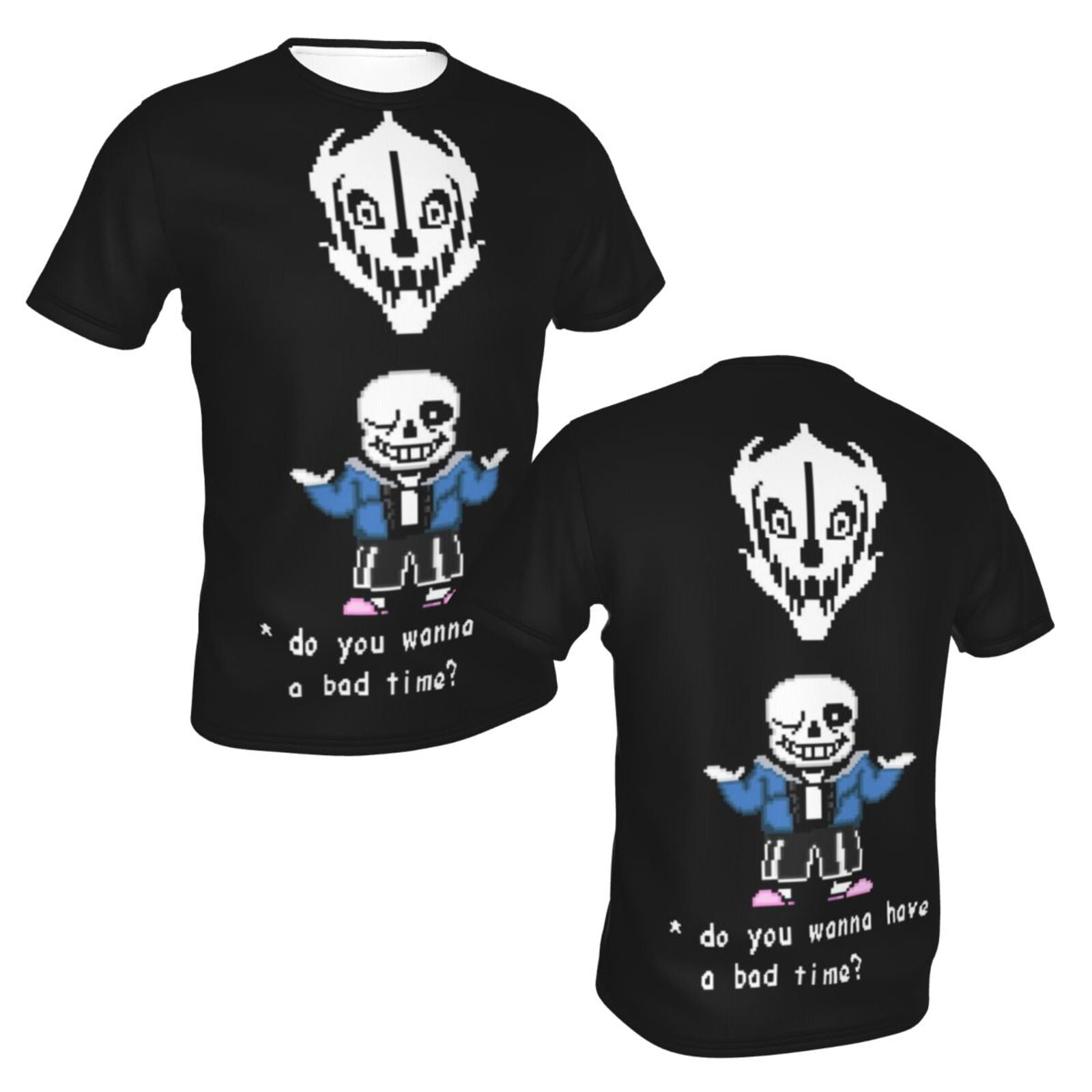 Unisex Undertale Sans T Shirts 3D Printed Short Sleeve Shirts Casual ...