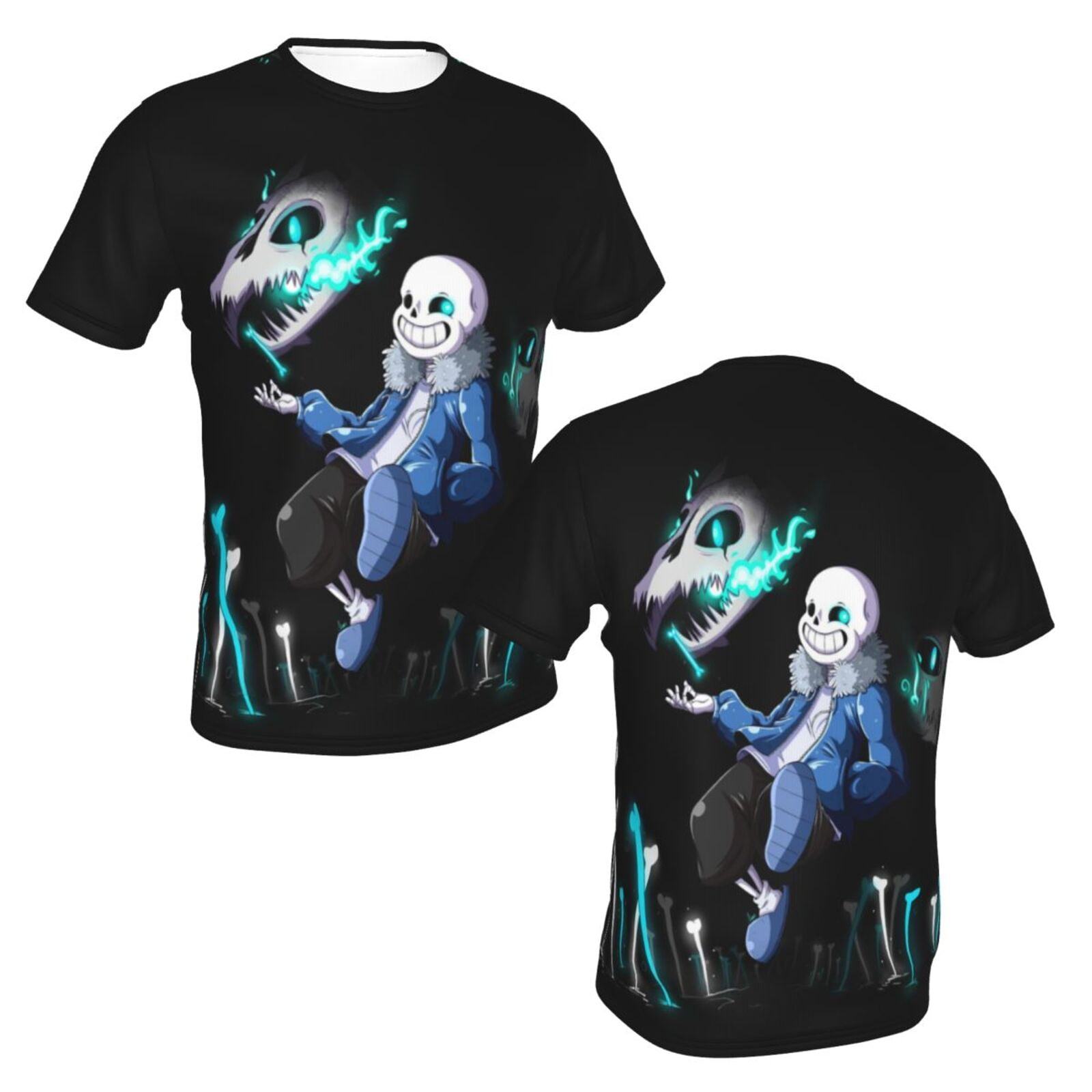 Unisex Undertale Sans T Shirts 3D Printed Short Sleeve Shirts Casual ...