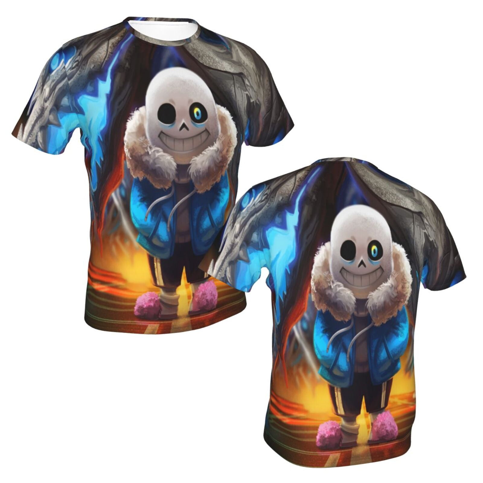 Unisex Undertale Sans T Shirts 3D Printed Short Sleeve Shirts Casual ...