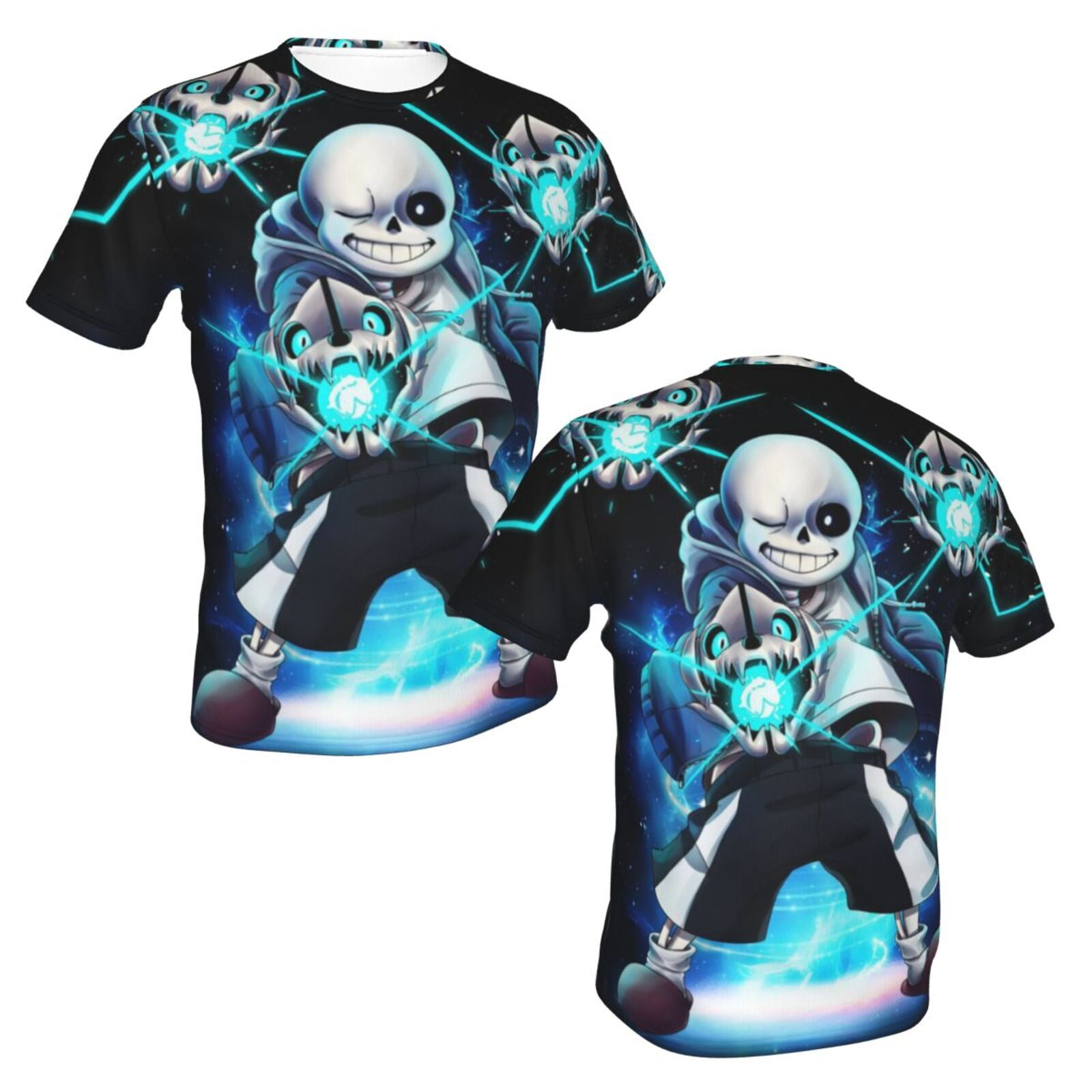 Unisex Undertale Sans T Shirts 3D Printed Short Sleeve Shirts Casual ...