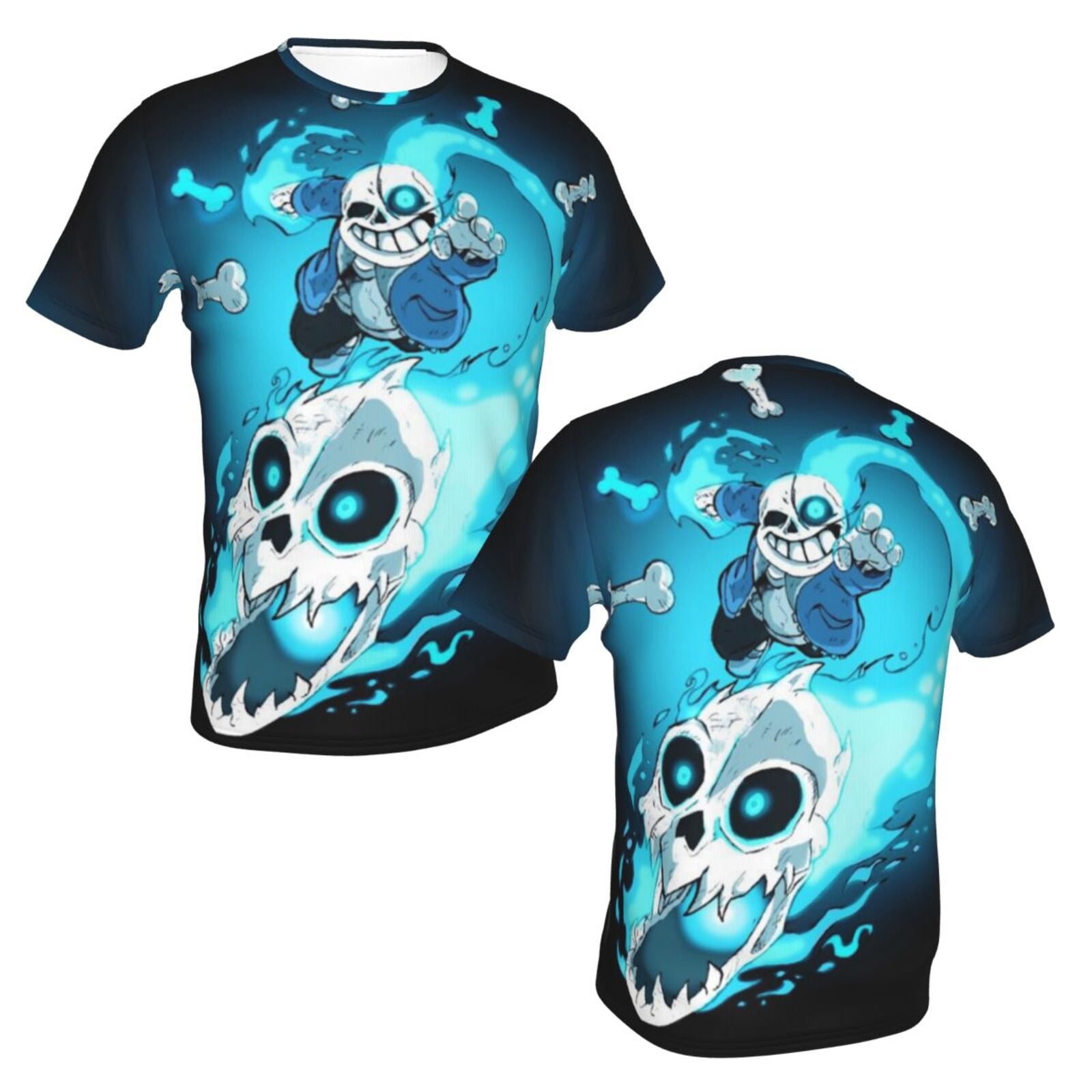 Unisex Undertale Sans T Shirts 3D Printed Short Sleeve Shirts Casual ...