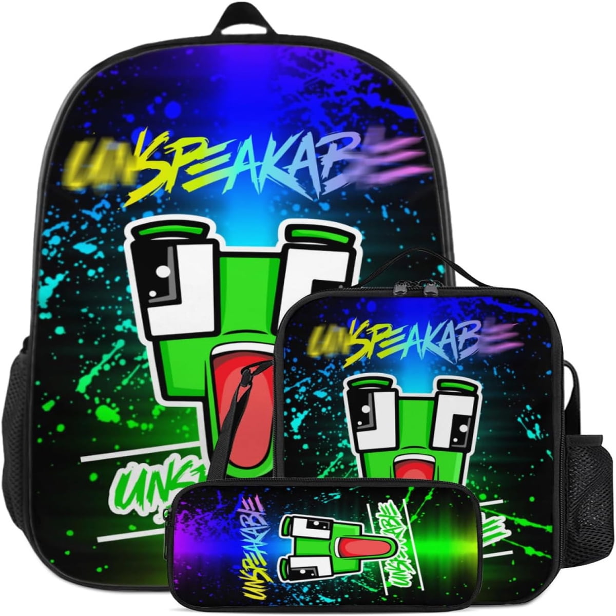 Unisex Unspeakables Cute Anime Cartoon Graphics Printed 3-Piece ...