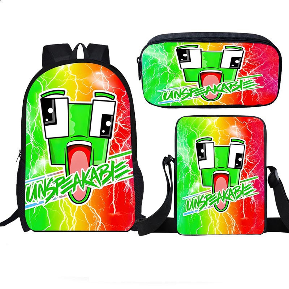 Unisex Unspeakables Cute Anime Cartoon Graphics Printed 3-Piece ...