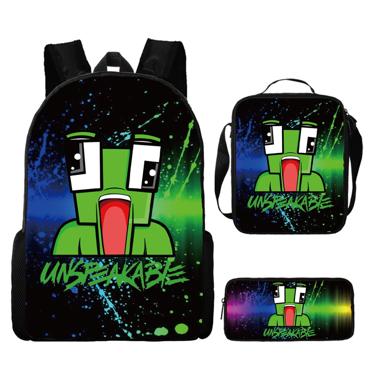 Unisex Unspeakables Cute Anime Cartoon Graphics Printed 3-Piece ...