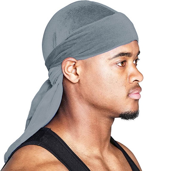 Unisex Velvet Long-Tail Pirate Hat - Satin Elastic, Oversized Hip-Hop ...
