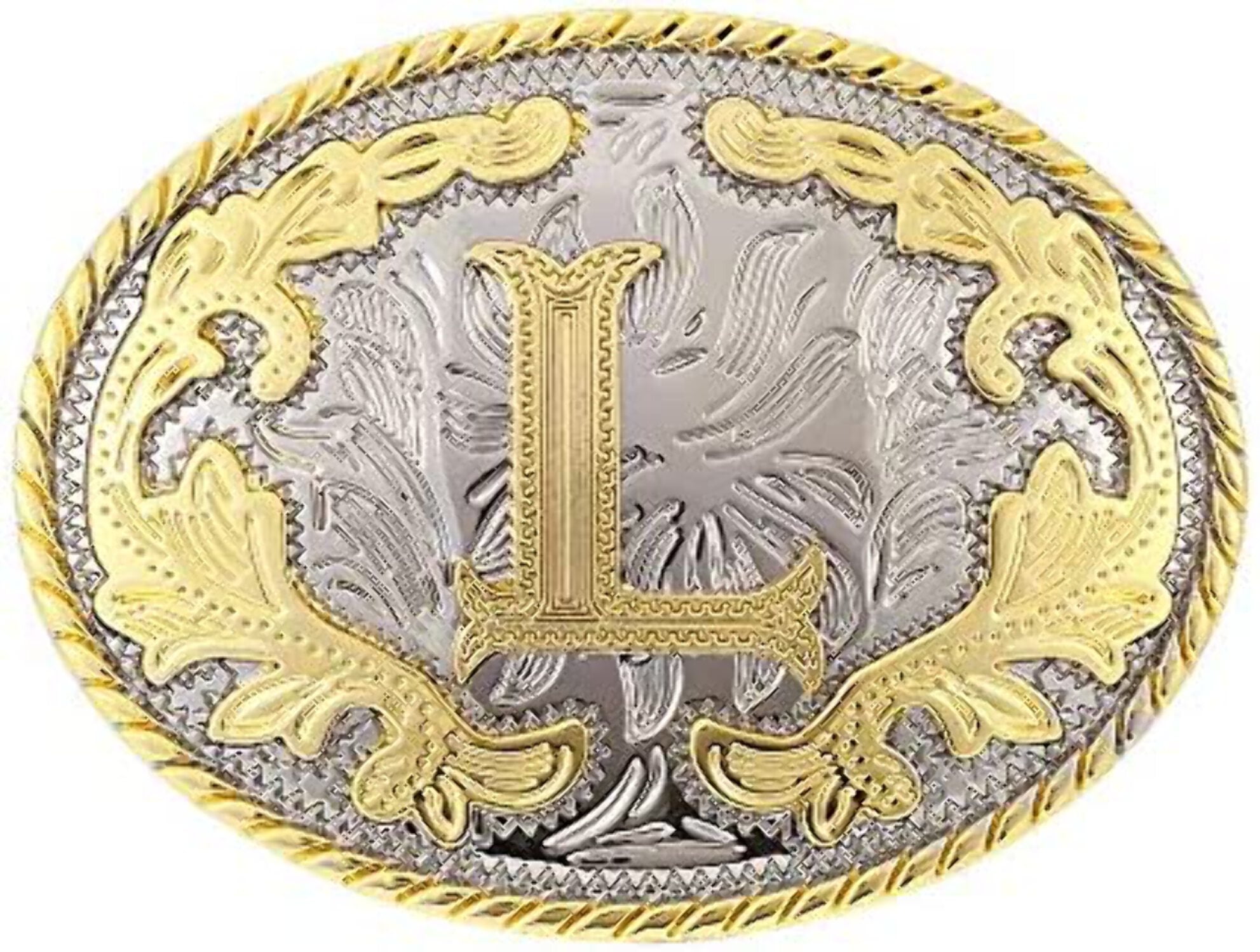 Unisex Western Belt Buckle Initial Letters ABCDJST to Z Cowboy Rodeo ...