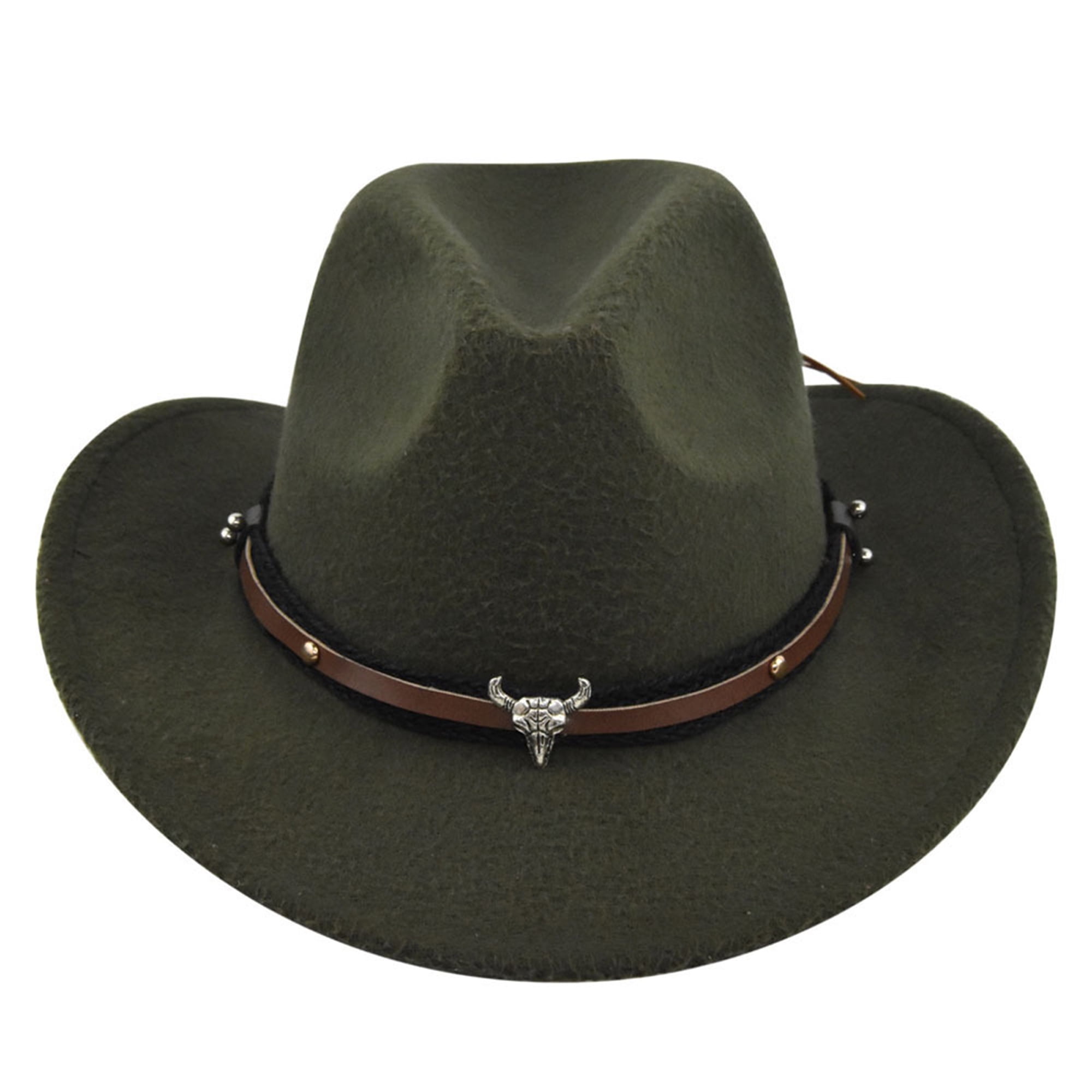 Unisex Western Cowboy Hat Retro Vintage Western Jazz Hat Autumn Winter ...