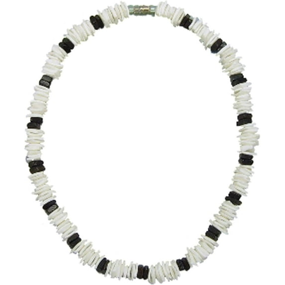 Unisex White Puka Shell Choker Necklace - Genuine Philippine Clam Shell Chips[e564] - Walmart.com