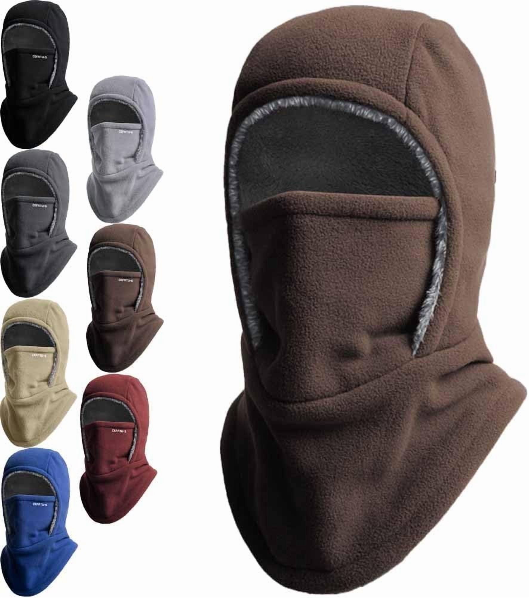 Unisex Windproof & Warm Balaclava Ski Mask for Men Women Fleece Face ...