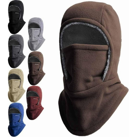 Unisex Windproof & Warm Balaclava Ski Mask for Men Women Fleece Face ...