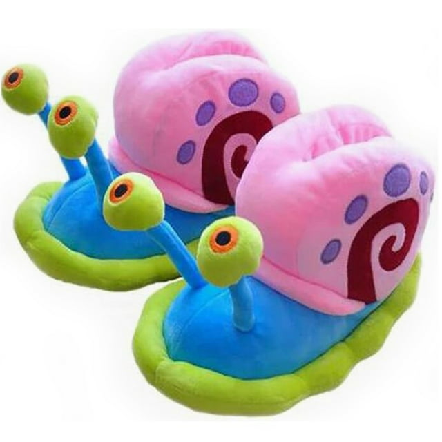 Unisex Winter Cute Gary Snail Slippers Women Lovely Cartoon Snail ...