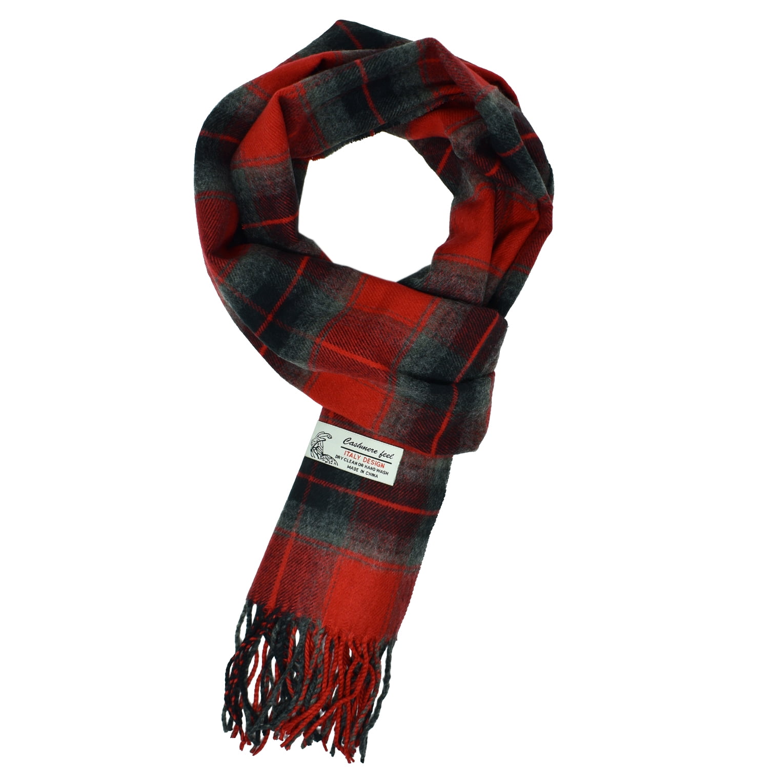 Glory Max, Unisex Winter Scottish Stewart Plaid Scarf, 72"x12", Red ...