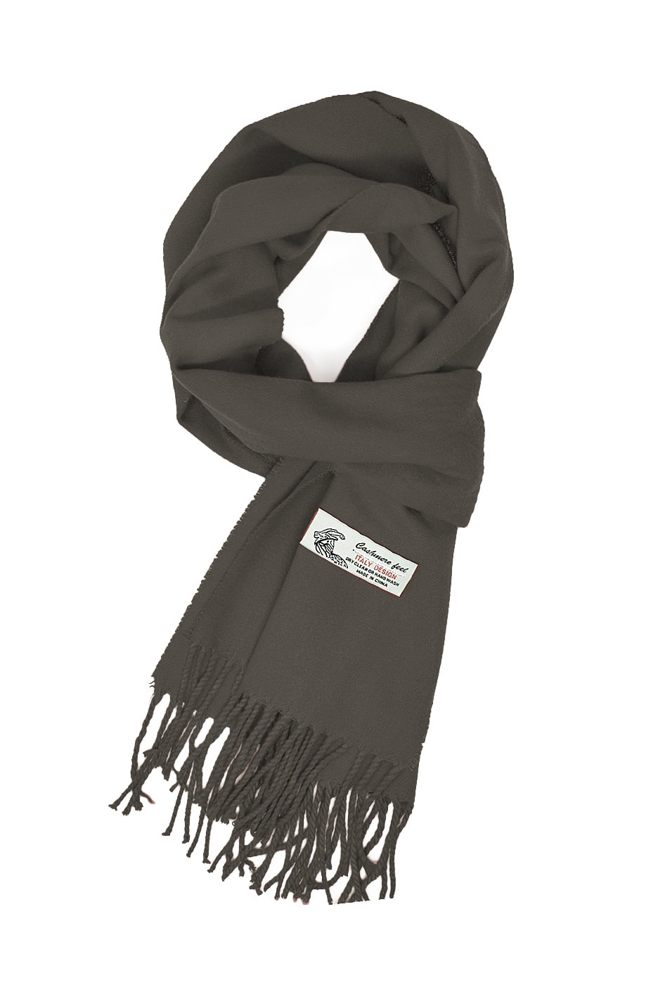 Unisex Winter Solid Plain Scarves Wool Feel Classic Super Soft ...