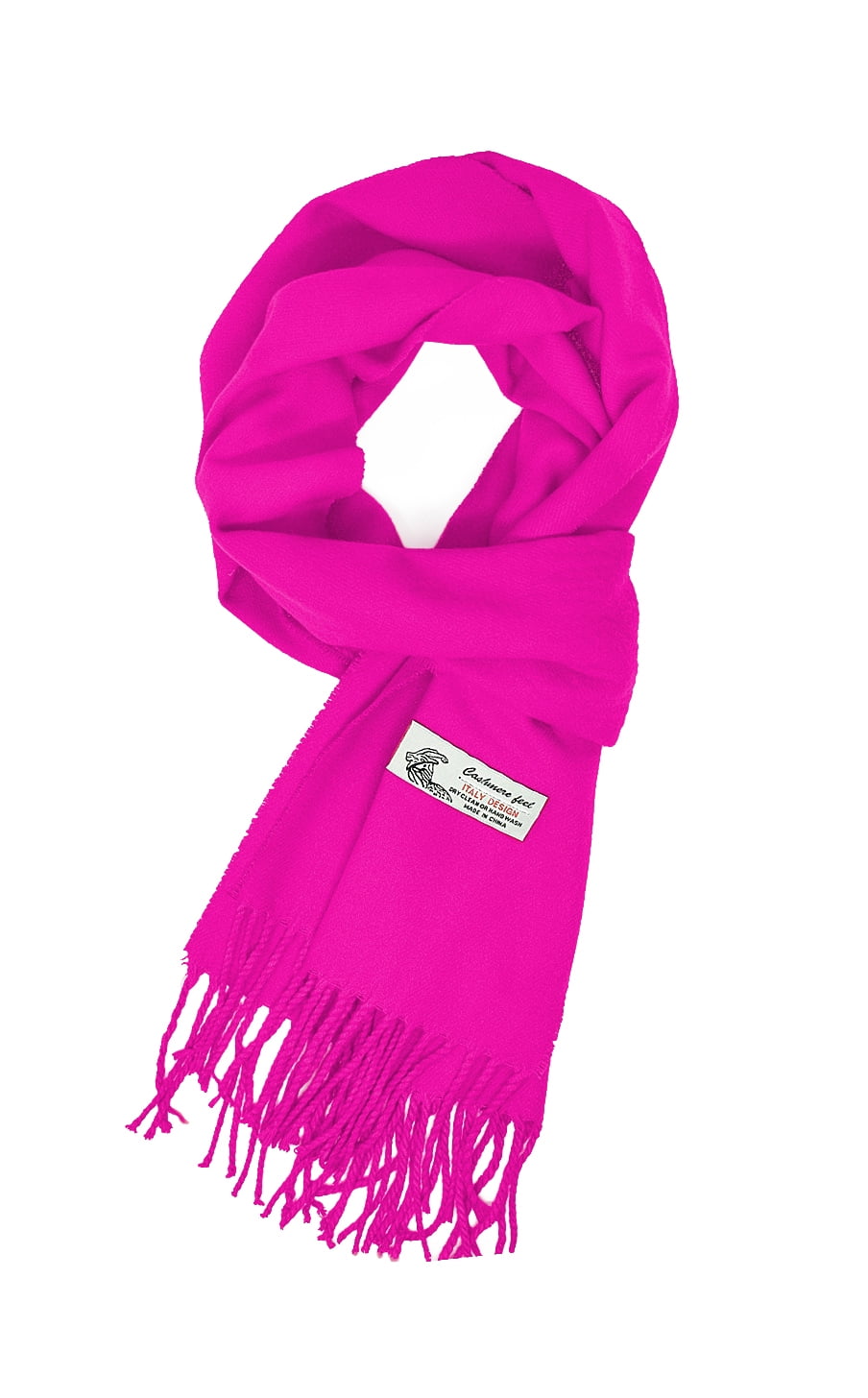 Unisex Winter Solid Plain Scarves Wool Feel Classic Super Soft ...