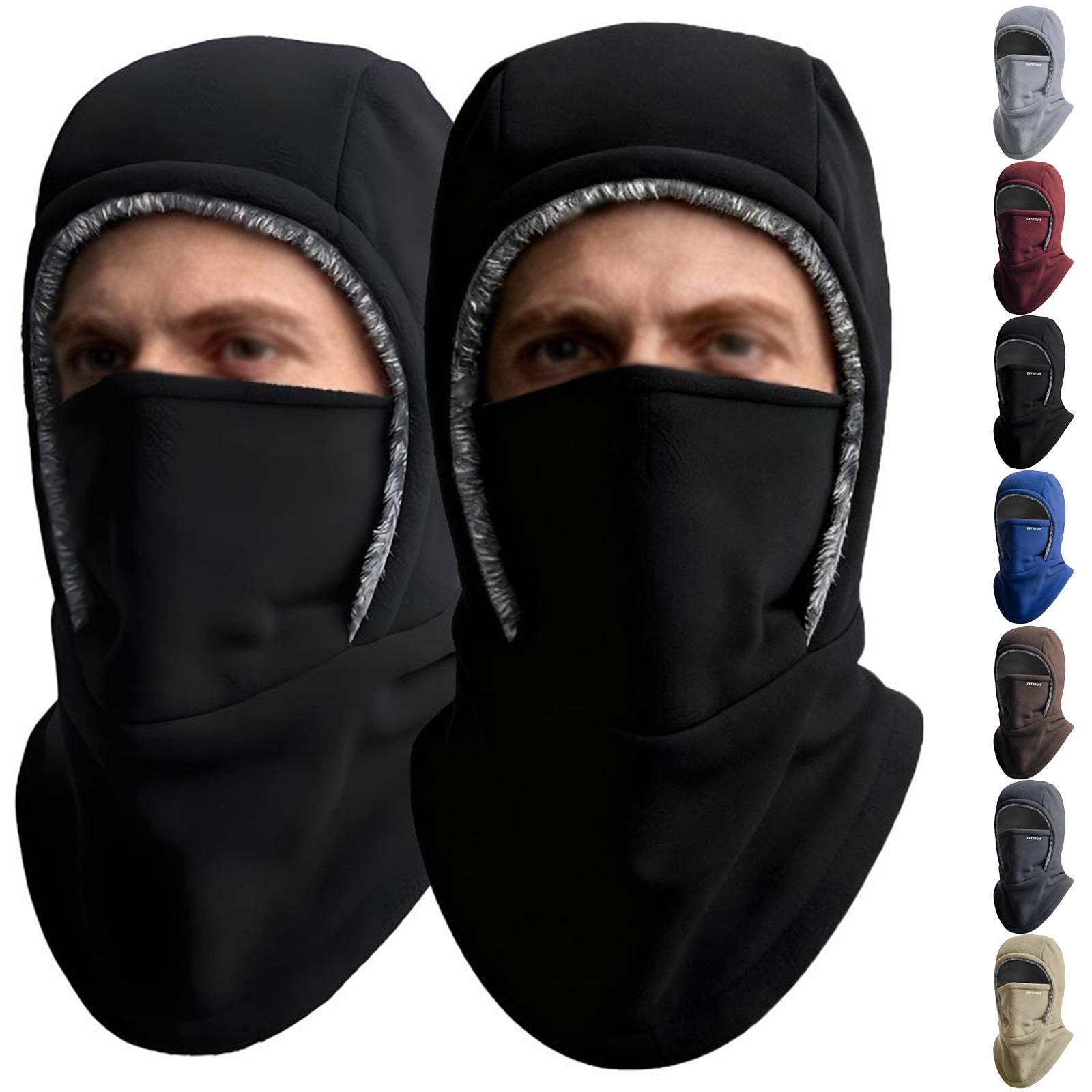 Unisex Winter Warm Neck Mask Ear Protection One Piece Hat, 2025 New ...