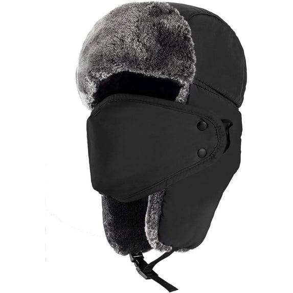 Unisex Winter Warm Trapper Ushanka Hat With Ear Flaps - Walmart.com