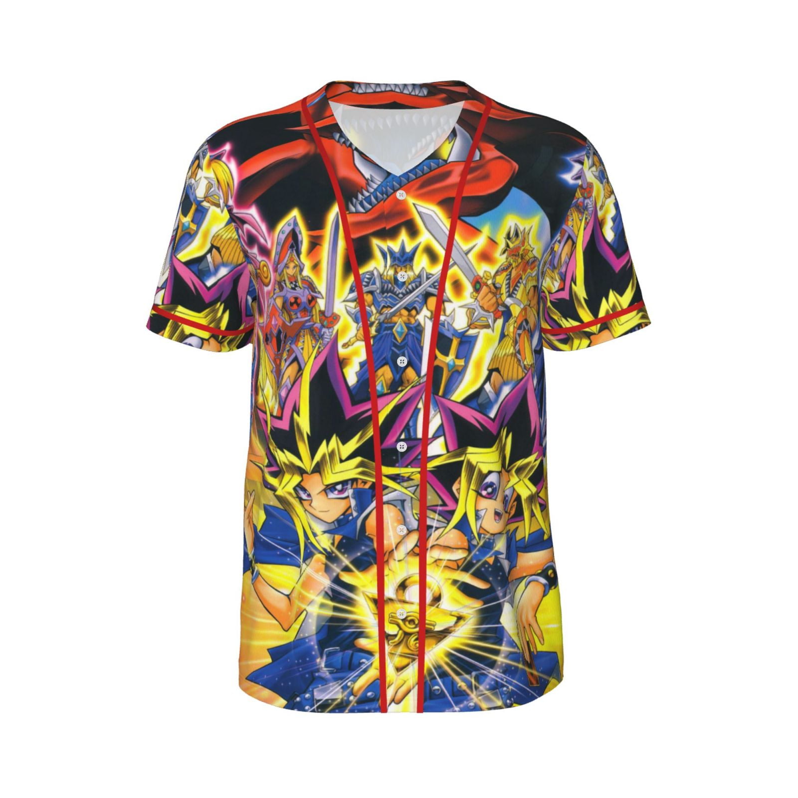 Unisex Yu Gi Oh Baseball Jersey Cool Adult Hipster Hip Hop T Shirts ...