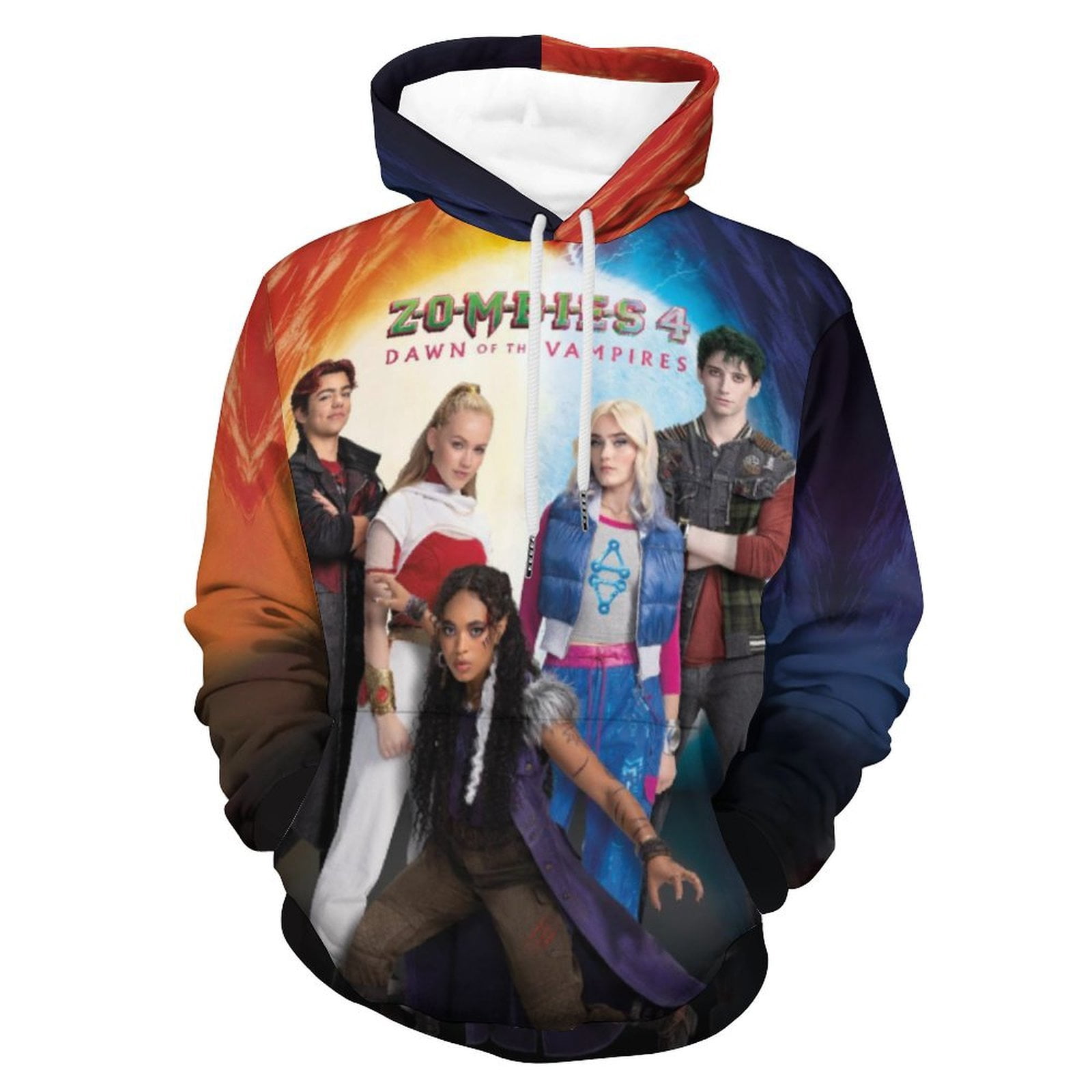 Unisex Zombie Character Hoodies Long Sleeve Sweatshirts with Big ...