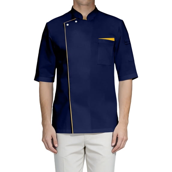 Unisex chef uniform short-sleeve, chef jacket for men/women with ...