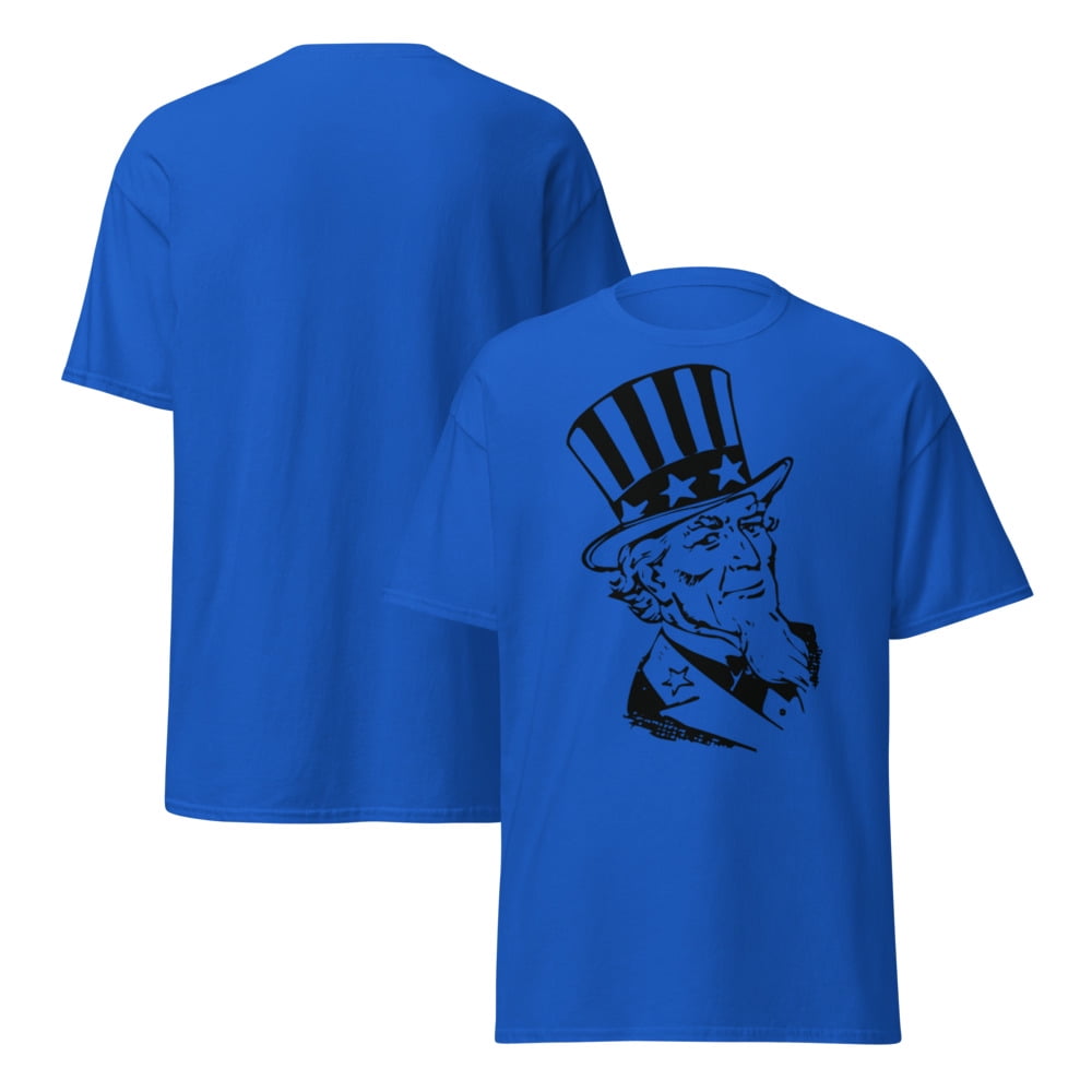 Unisex classic tee image of Uncle Sam sign in clear background (Royal ...