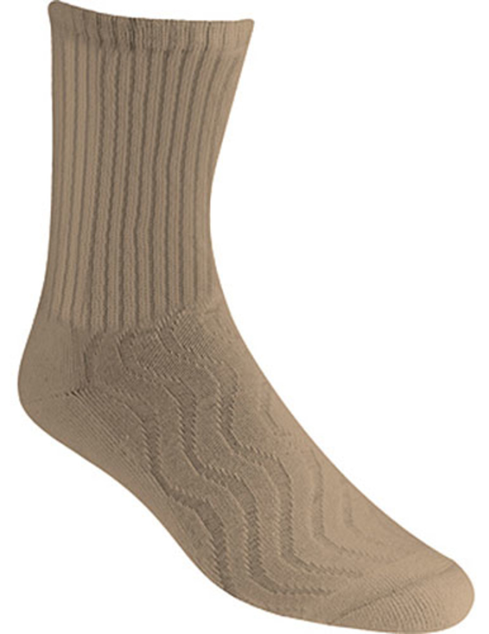 Unisex's Propet Comfort Pro Crew Cotton Socks TAN L - Walmart.com