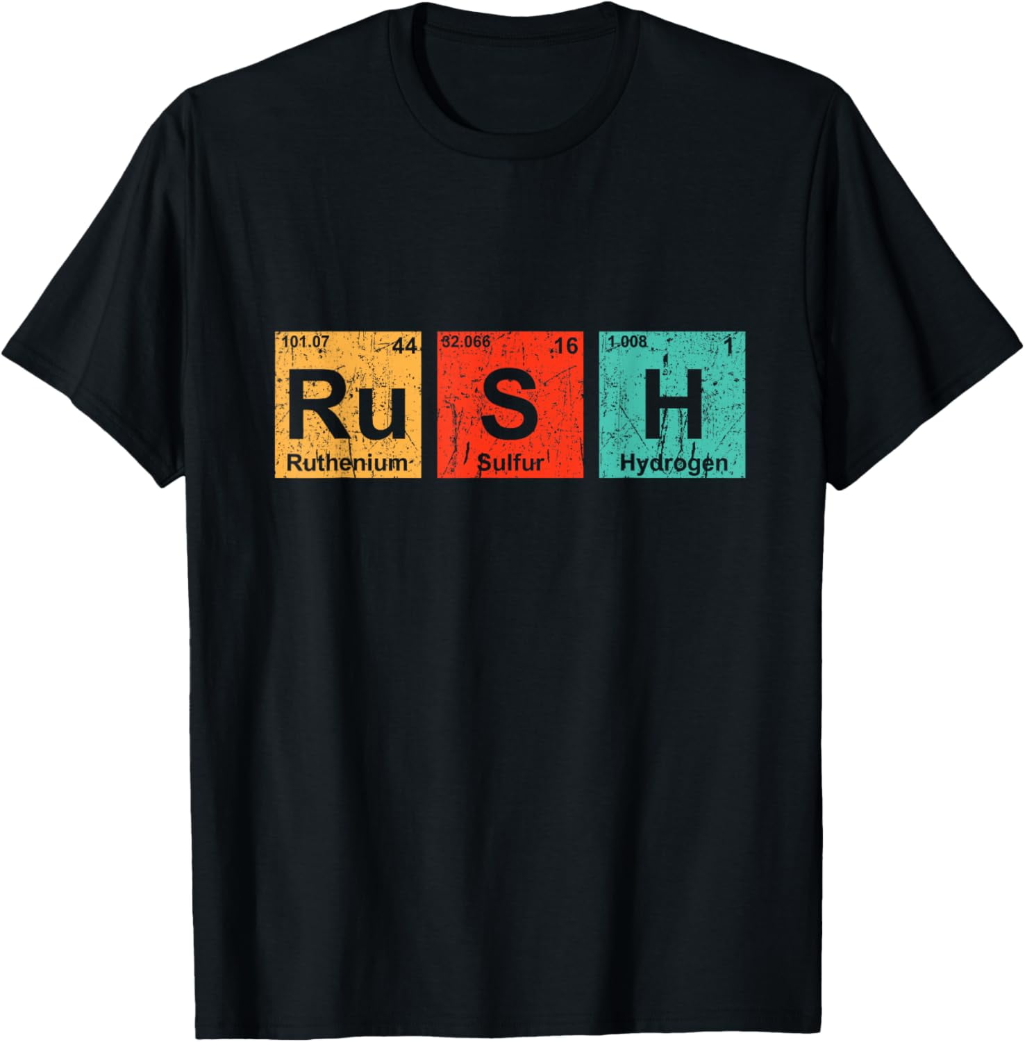 Unisex style Rush (Ru-S-H) Periodic Table Elements T-Shirt - Walmart.com