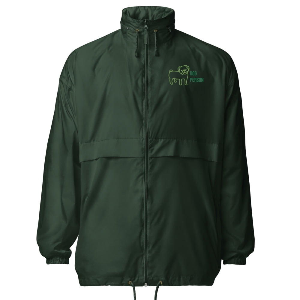 Unisex windbreaker (Forest Green, S) - Walmart.com