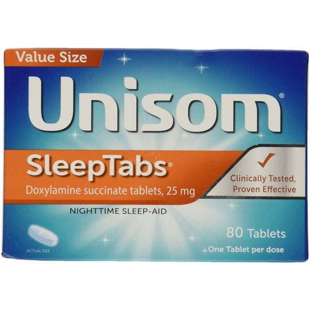 Unisom SleepTabs Tablets 80 ea (Pack of 4) - Walmart Business Supplies
