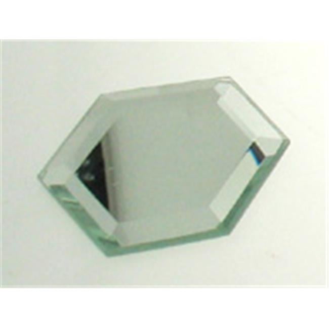 Unison Gifts BMD-5020 2 In. Diameter Hexagon Faceted Glass Mirror Plate ...