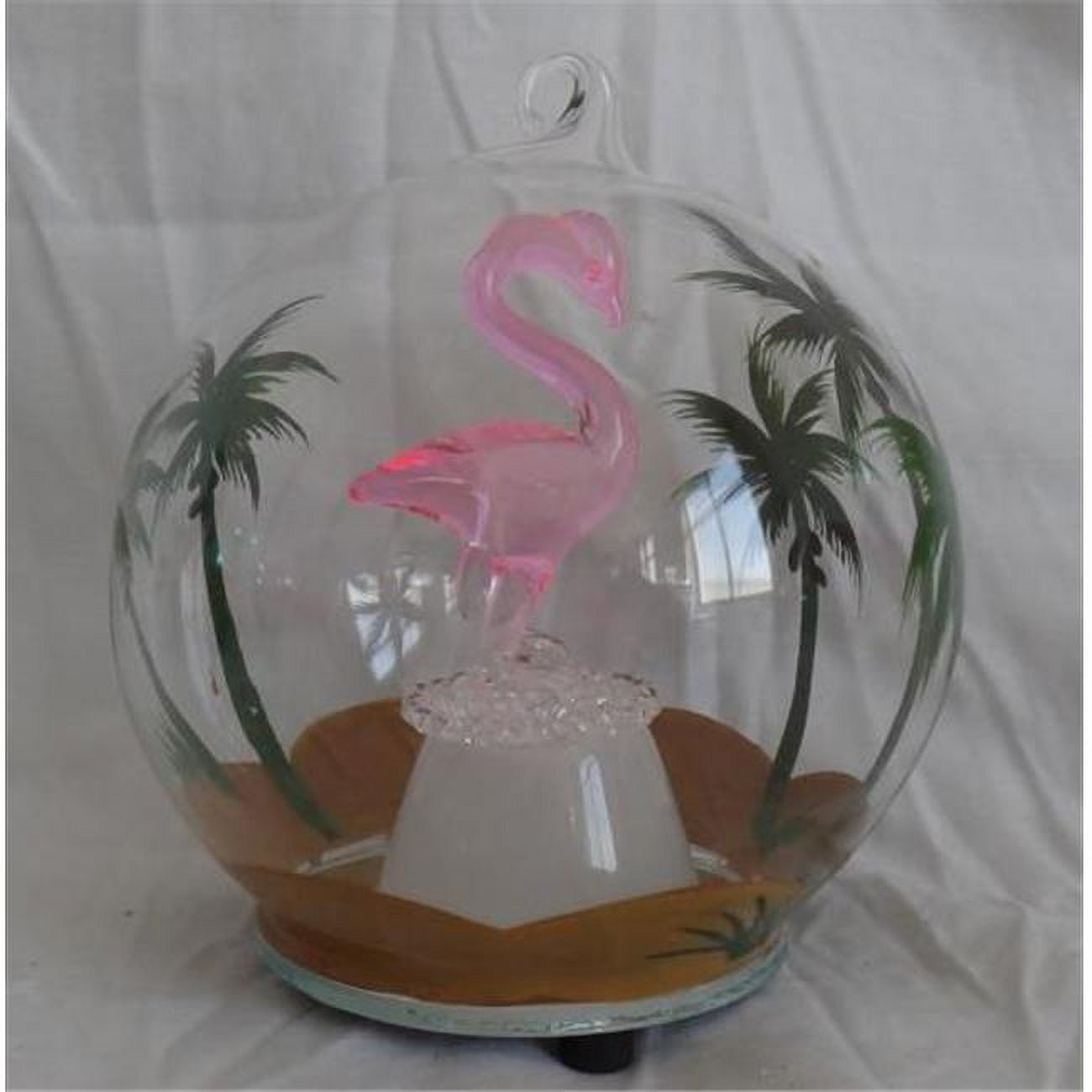Unison Gifts HDD-111 4 In. Dia. Light Up Glass Ornament - Flamingo ...