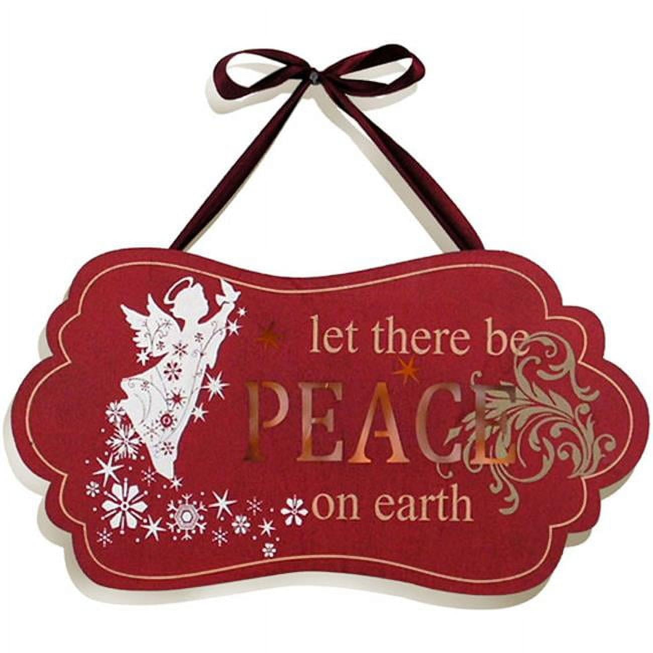 Unison Gifts MNA-105 12 In. Light Up Wide Oval Angel Plaque - Red ...