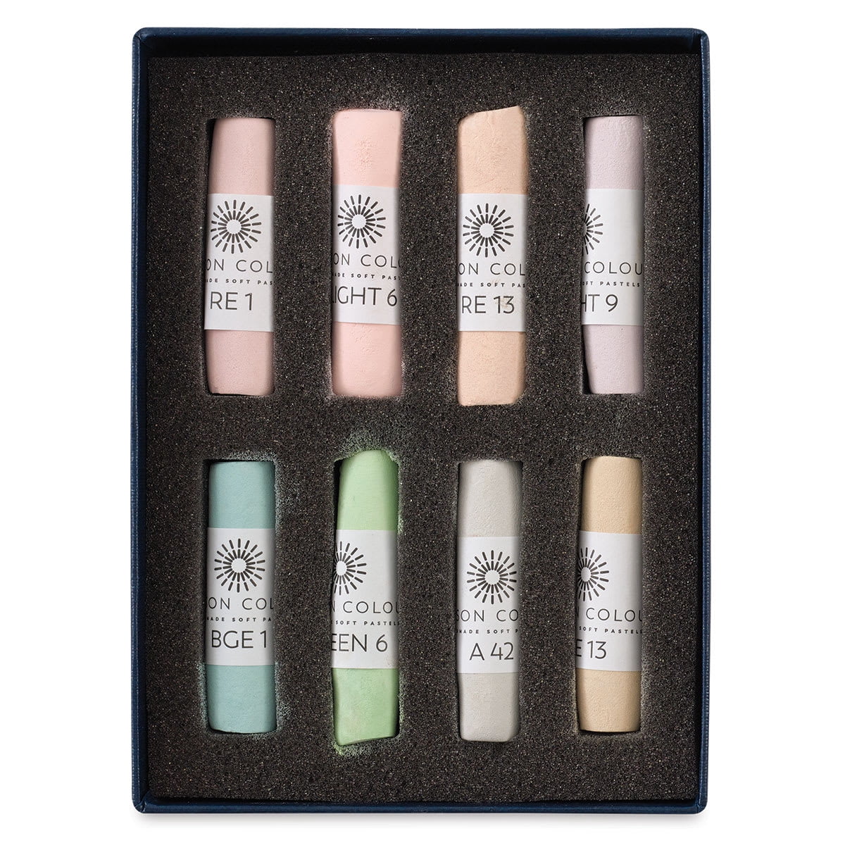 Unison Handmade Pastel Set - Light Colors, Set of 8, Full Stick ...