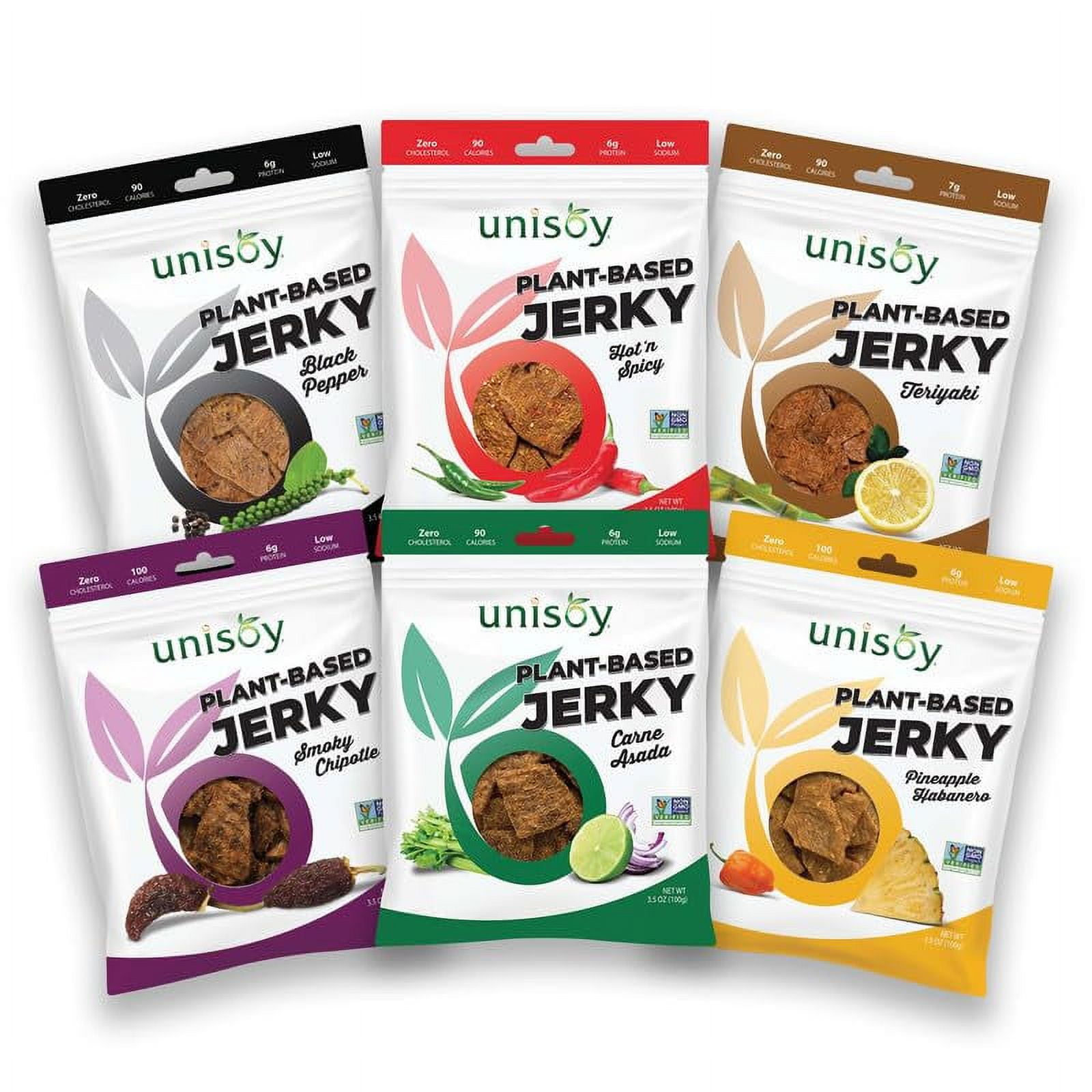 Unisoy Plant Based Jerky TSF6 - High Protein Plant Based Vegan Jerky ...