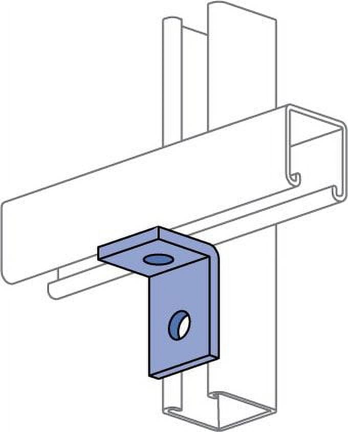 Unistrut P1068-EG, Steel, 2-Hole, 2-Side, 90D Channel Angle Fitting, 1 ...