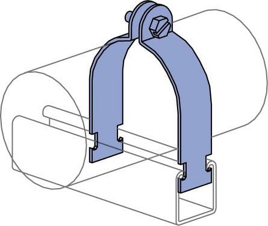 Unistrut P1111 EG, Channel Conduit Clamp, Rigid Steel Conduit Clamp, 1 ...