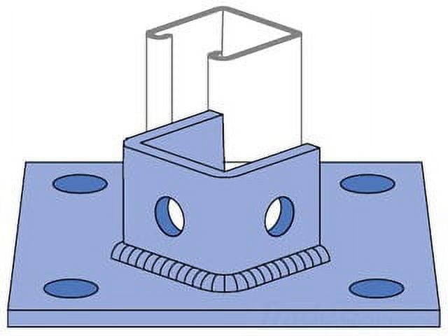 Unistrut P2072 EG, Channel Post Base, Post Base, 1 PC - Walmart.com