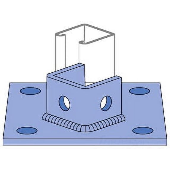 Unistrut P2072 EG, Channel Post Base, Post Base, 1 PC - Walmart.com