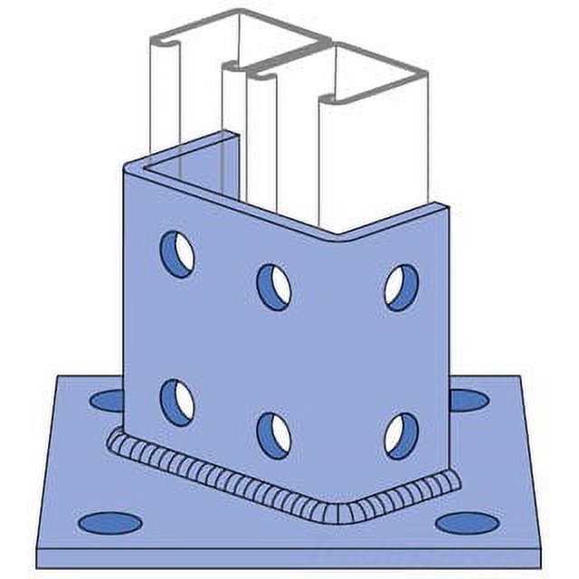 Unistrut P2073A HG, Channel Post Base, Post Base, 1 PC - Walmart.com