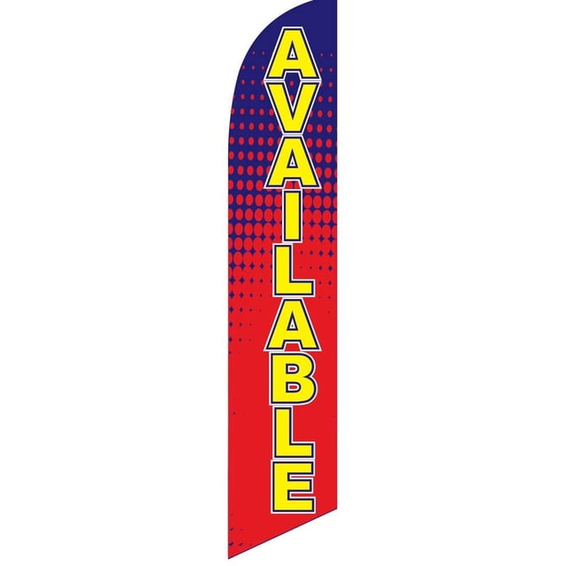 Unit Apartment Available Feather Banner Swooper Flag - NO WIND REQUIRED ...