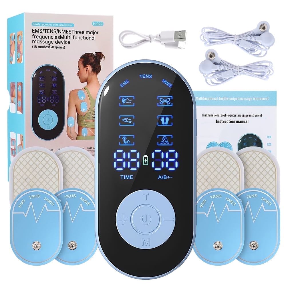 Unit Muscle Stimulator, Three Pulse Frequencies Pulse Massager, Dual ...