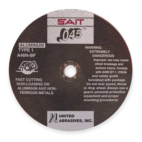 United Abrasives/Sait Abrasive Cut-Off Wheel,7/8"Connect.,A46N 23316 ...