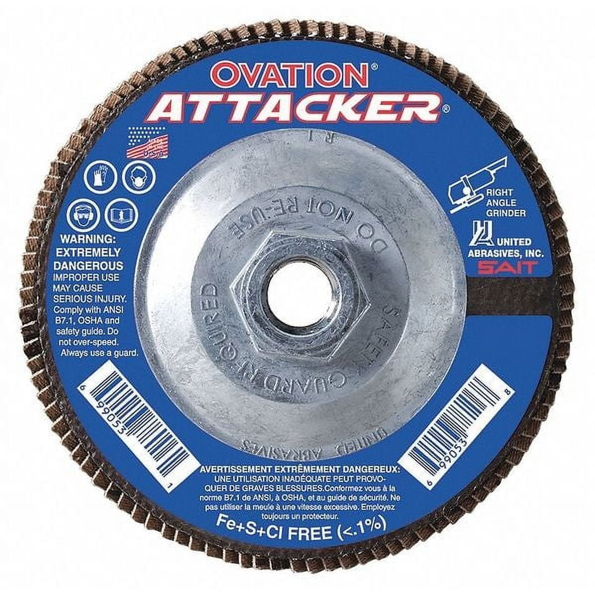 United Abrasives/Sait Arbor Mount Flap Disc,4-1/2in,40,Coarse 76316 ...