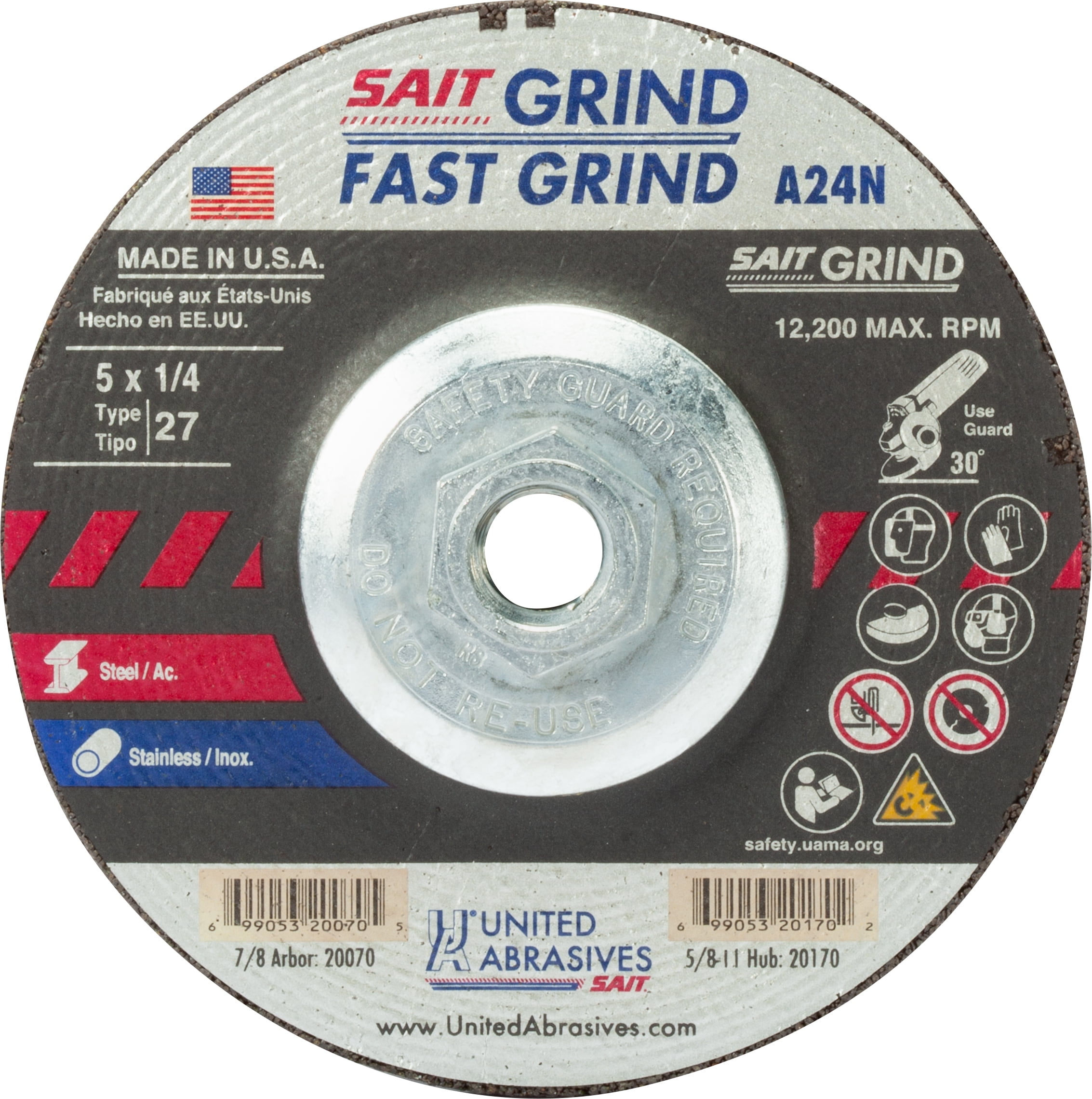 United Abrasives/Sait 20170 - Walmart.com