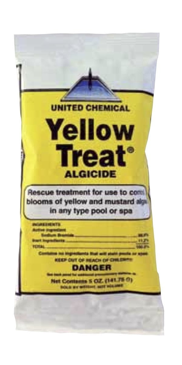Yellow Treat Algaecide YT-P71 - Effective Pool and Spa Treatment, 5 oz ...