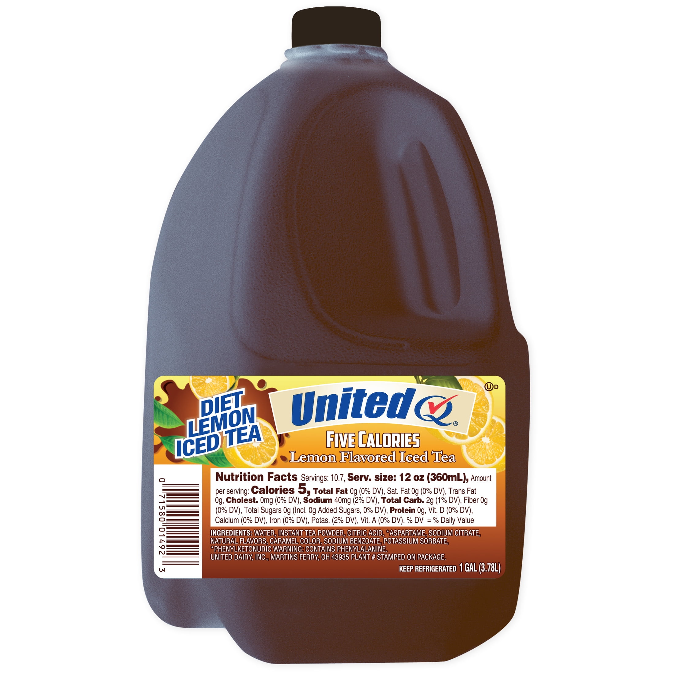 United Diet Lemon Iced Tea 1 Gallon - Walmart.com