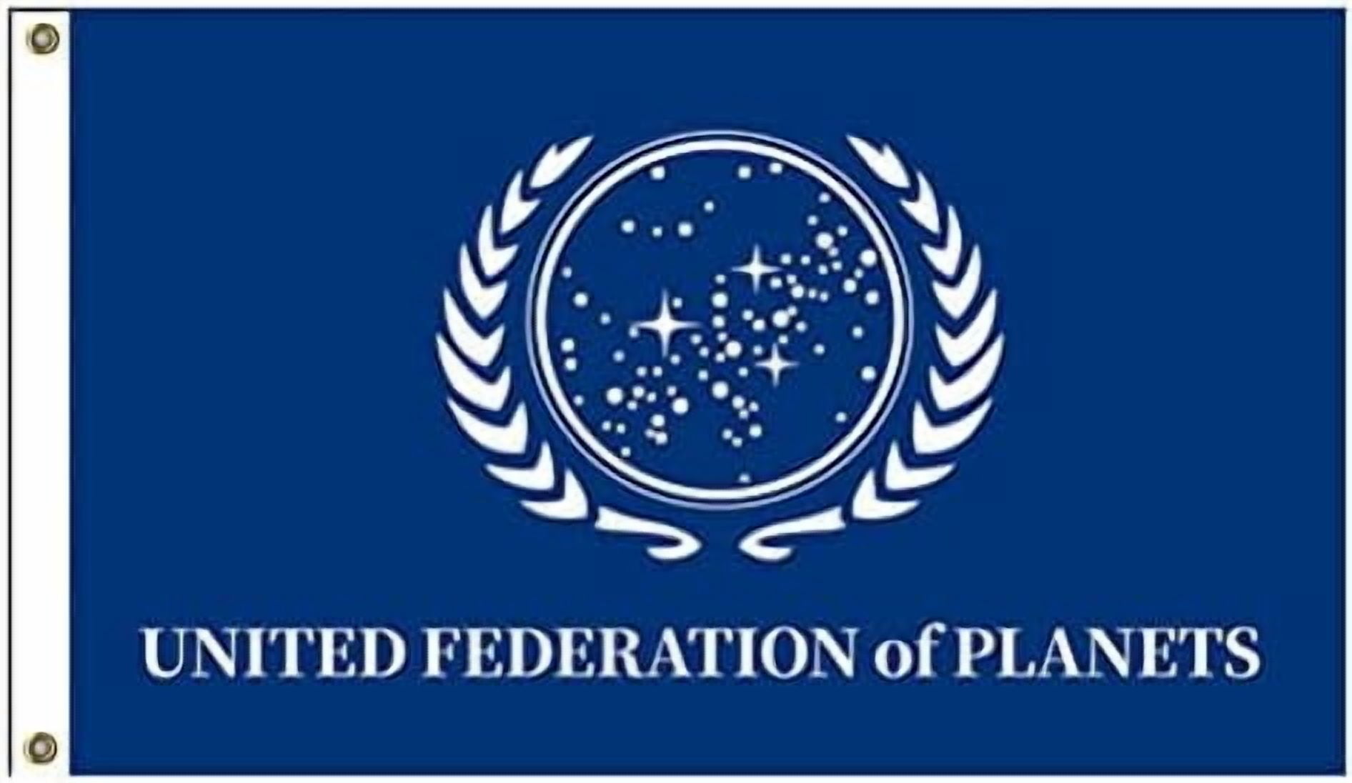 United Federation of Planets Flag Banner 3 * 5ft for Garage Man Cave ...
