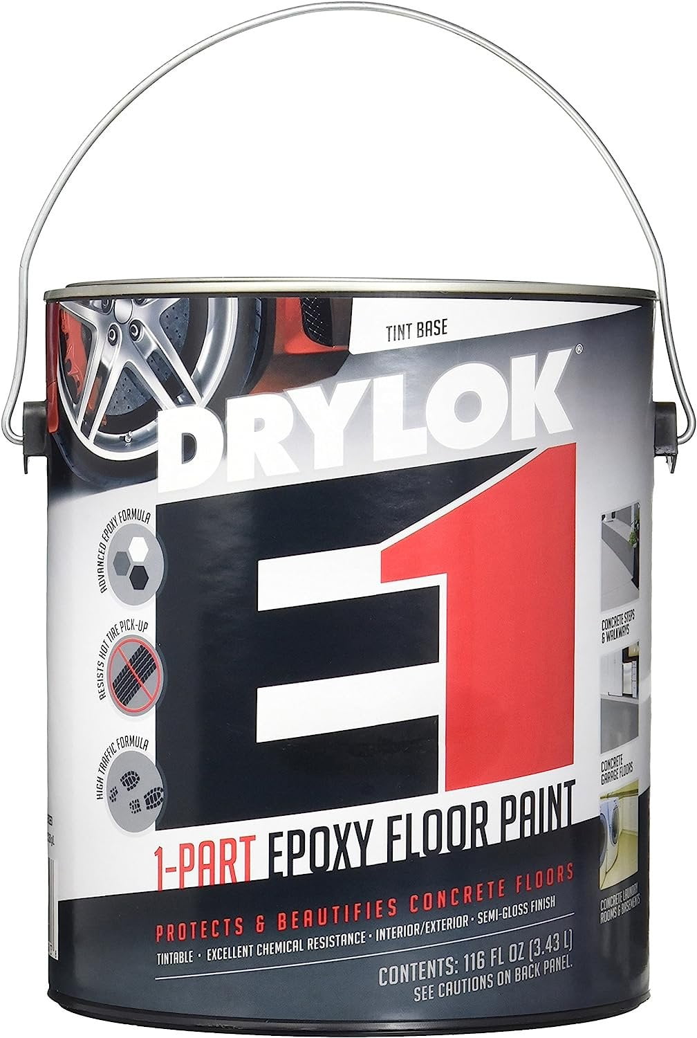 United Gilsonite Drylok E-1, 1 Gallon, Semi-Gloss Epoxy Floor Paint ...