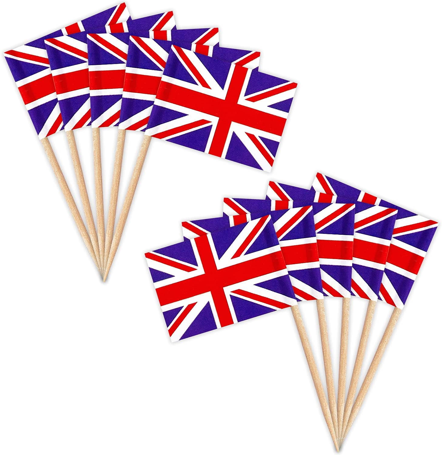 United Kingdom Flag British Toothpick Flags,Small Mini UK Cupcake ...