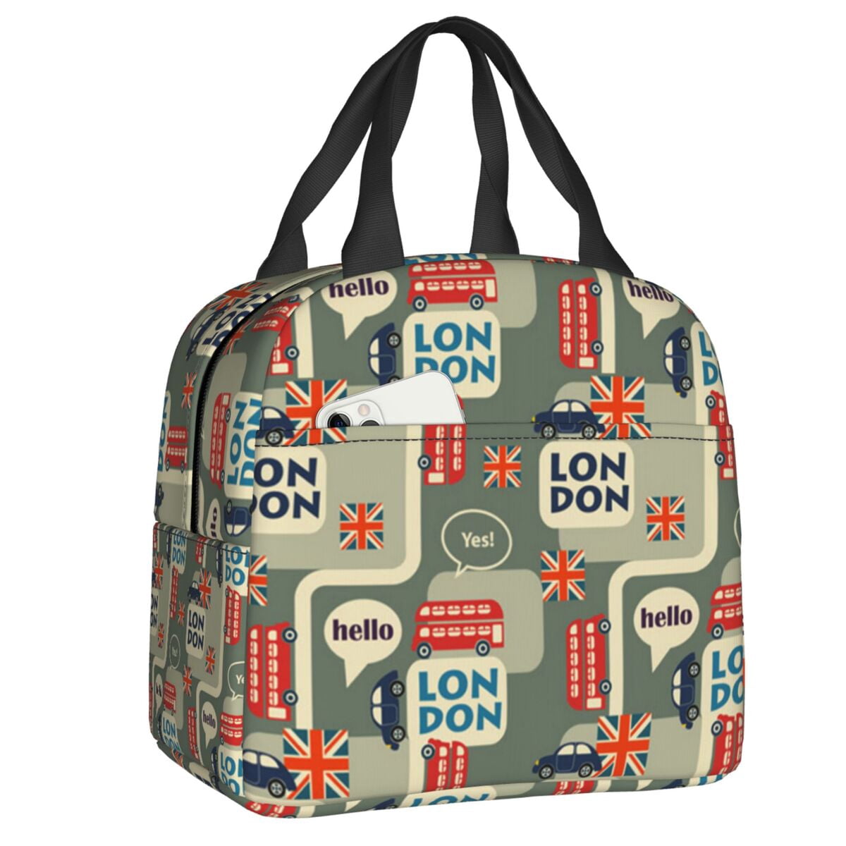 United Kingdom Flag Lunch Box Women Waterproof UK British Symbol ...