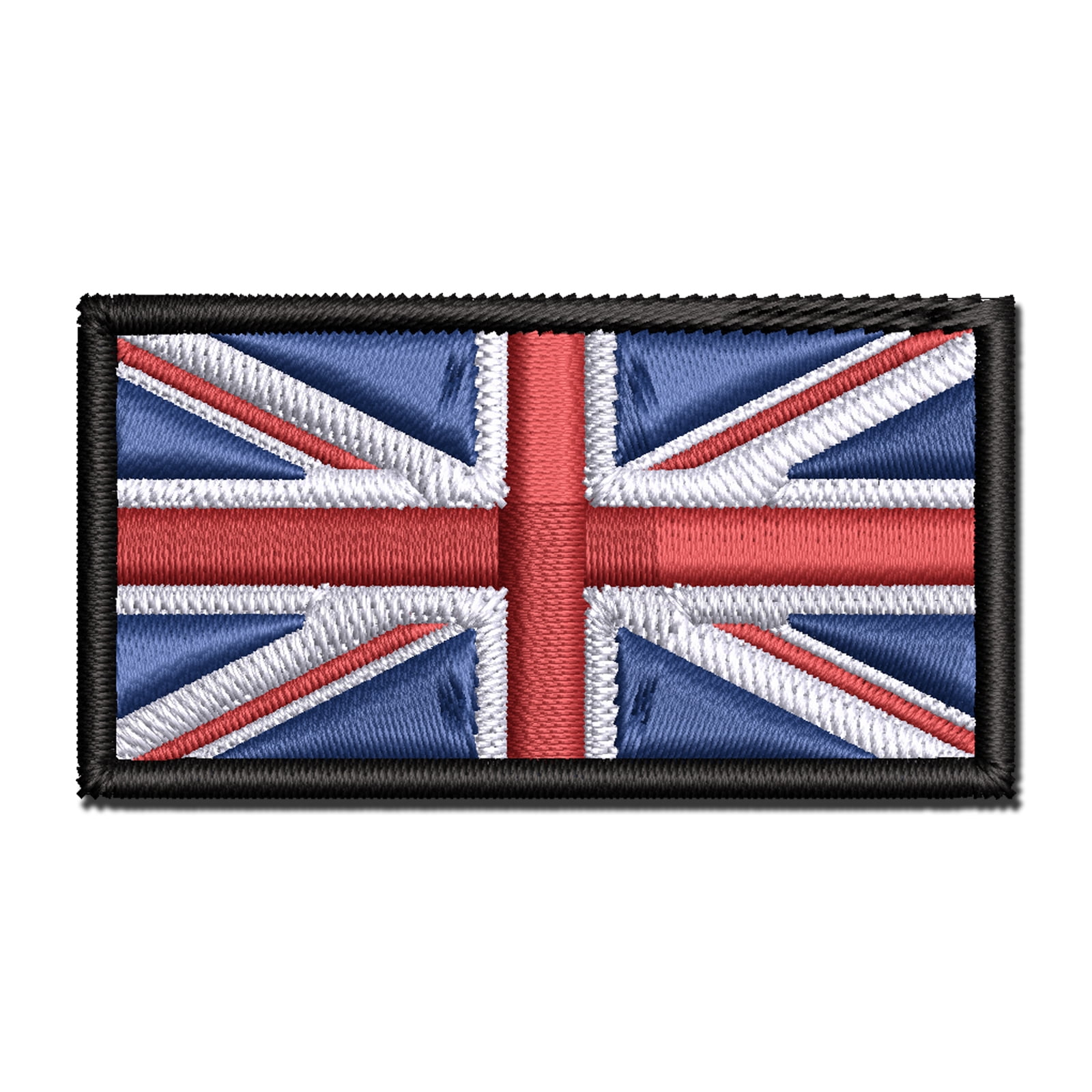 United Kingdom Flag Union Jack Applique Multi-Color Embroidered Iron-On ...